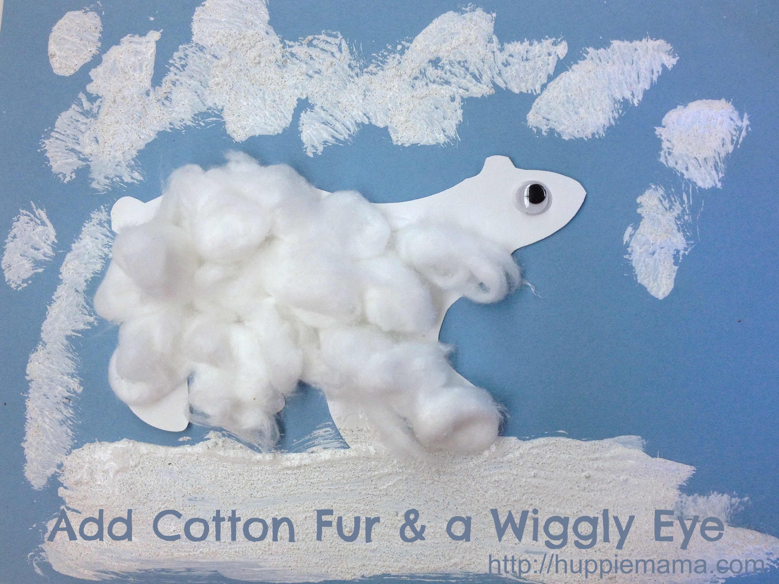 Winter Craft: Polar Bear in the Snow - Our Potluck Family