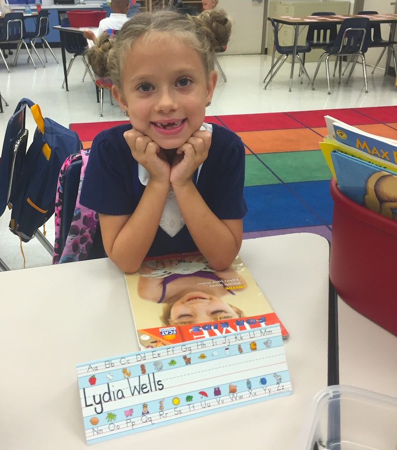First day of School Board Tutorial - Our Potluck Family